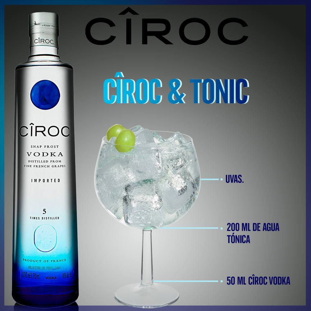 Vodka Ciroc 750 ml pruebalo al mejor precio - The Bar México